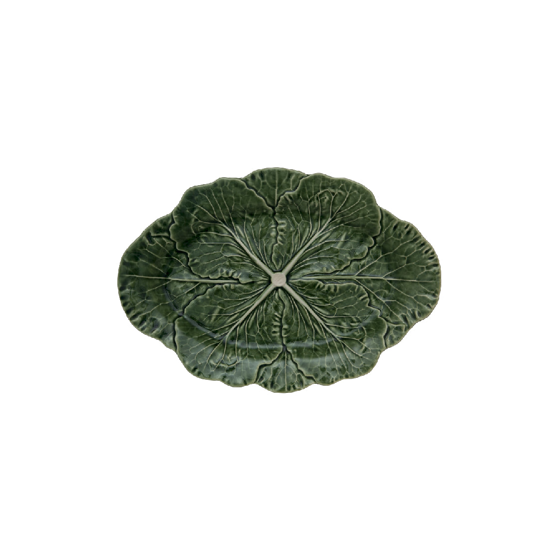 BORDALLO - PINHEIRO - SMALL - OVAL - PLATTER - GREEN - CABBAGE, SET OF ...